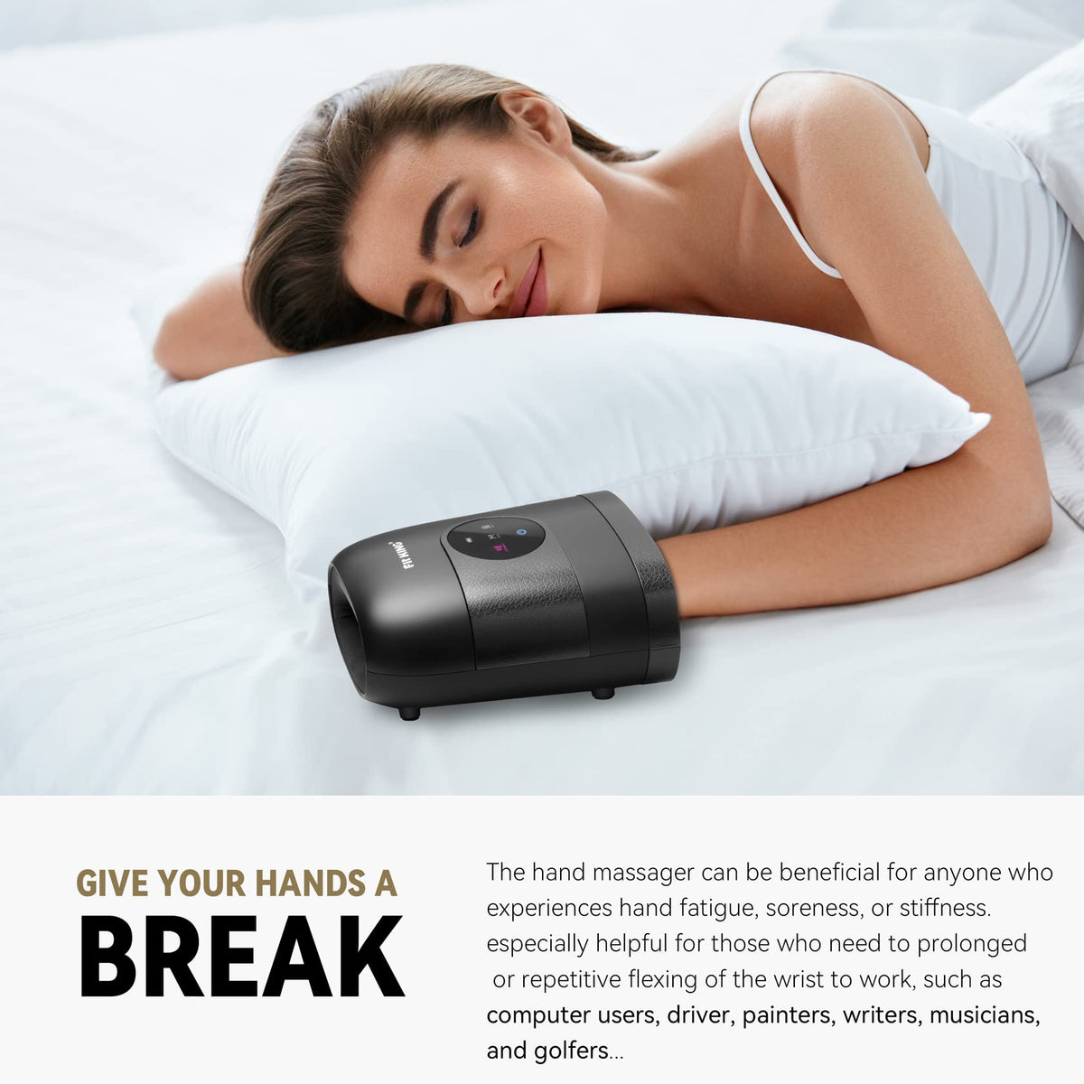 Buy FT-085H Hand Massager with Heat | Fit King Shop