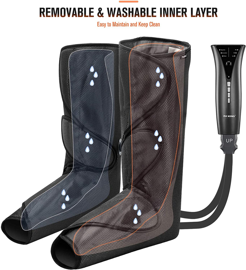 Buy FT-057A Foot & Leg Compression Massager with Heat | Fit King Shop