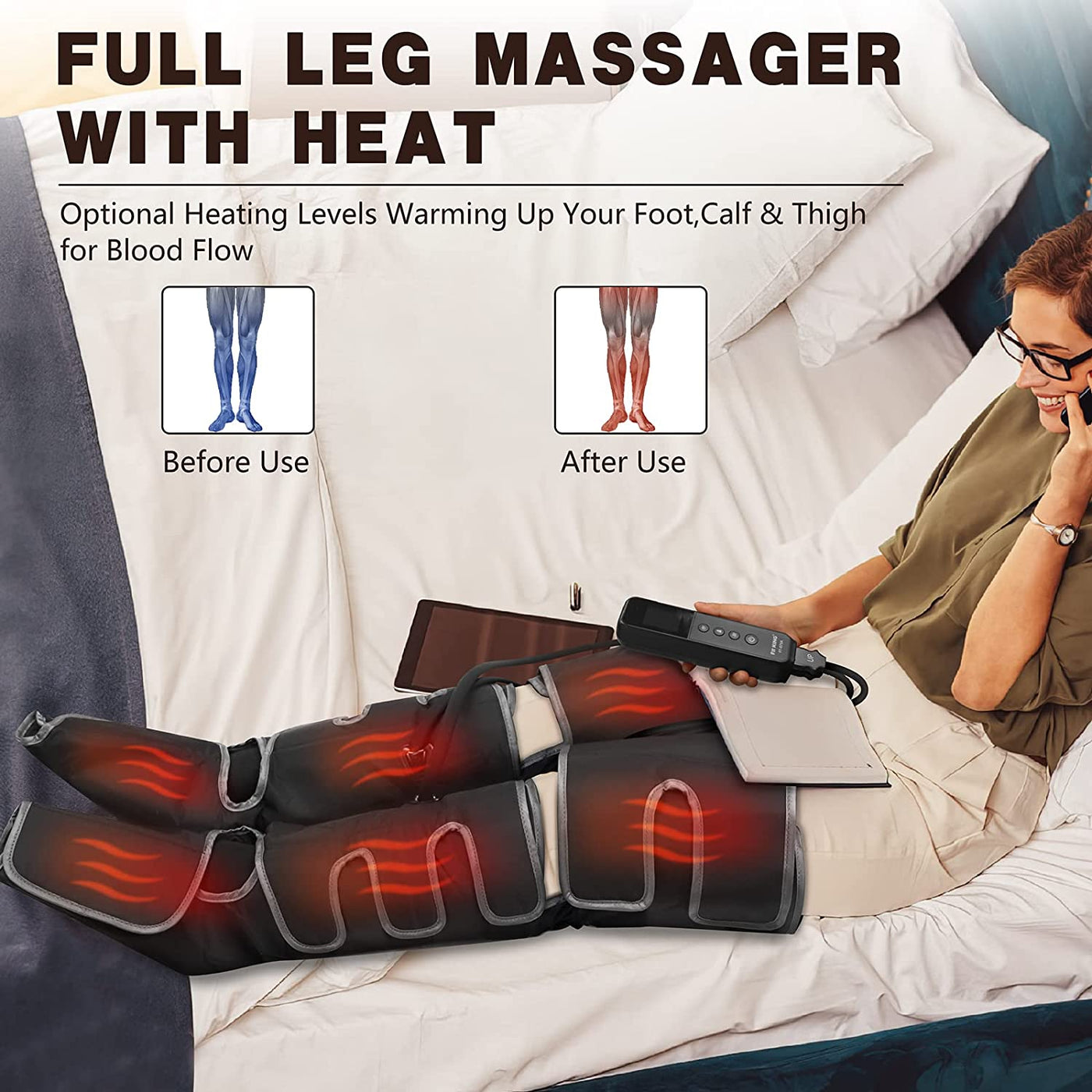 Shop FT-075A Full Leg Massager with Heat | Fit King Shop