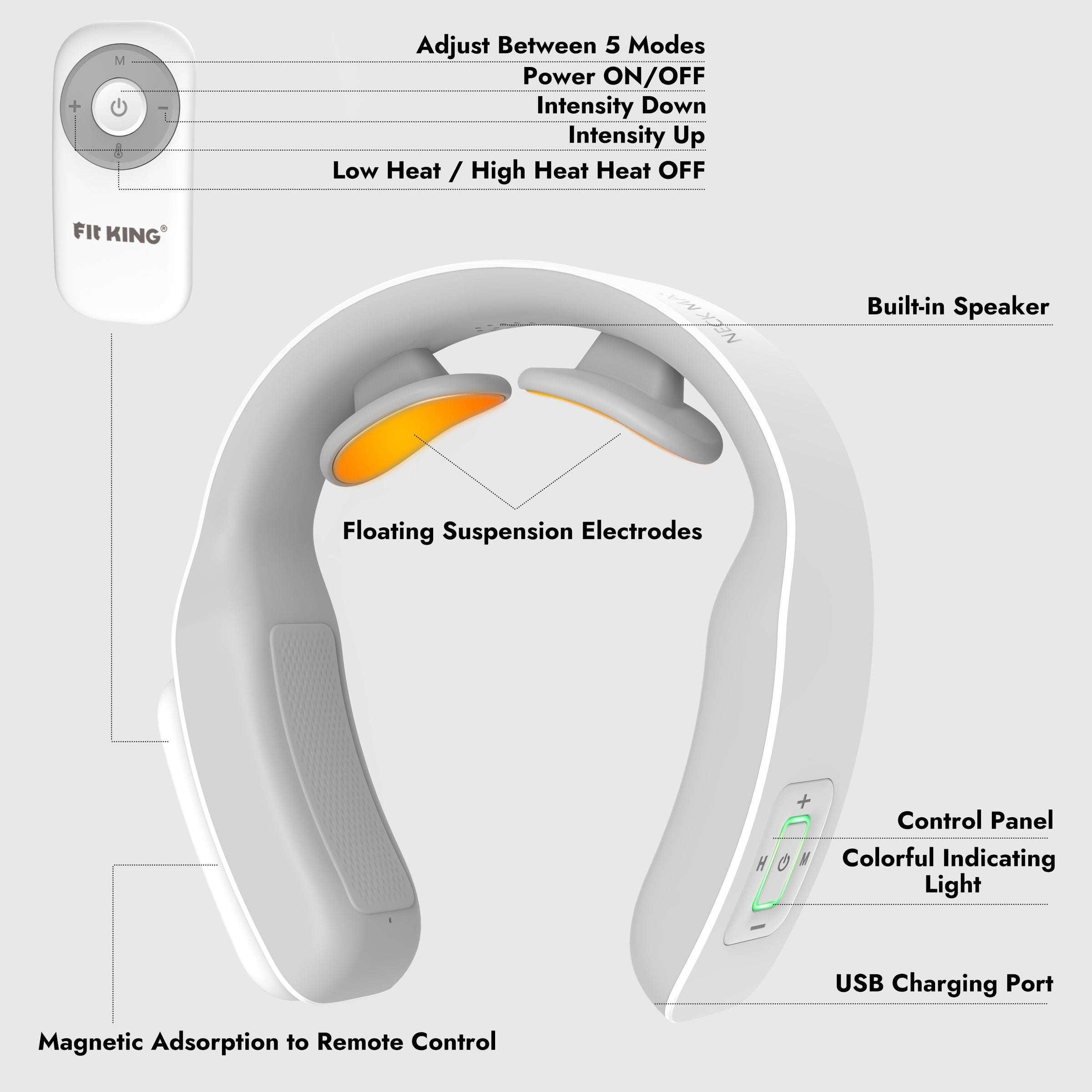 Relax Anywhere With Fit King's Portable Neck Massager