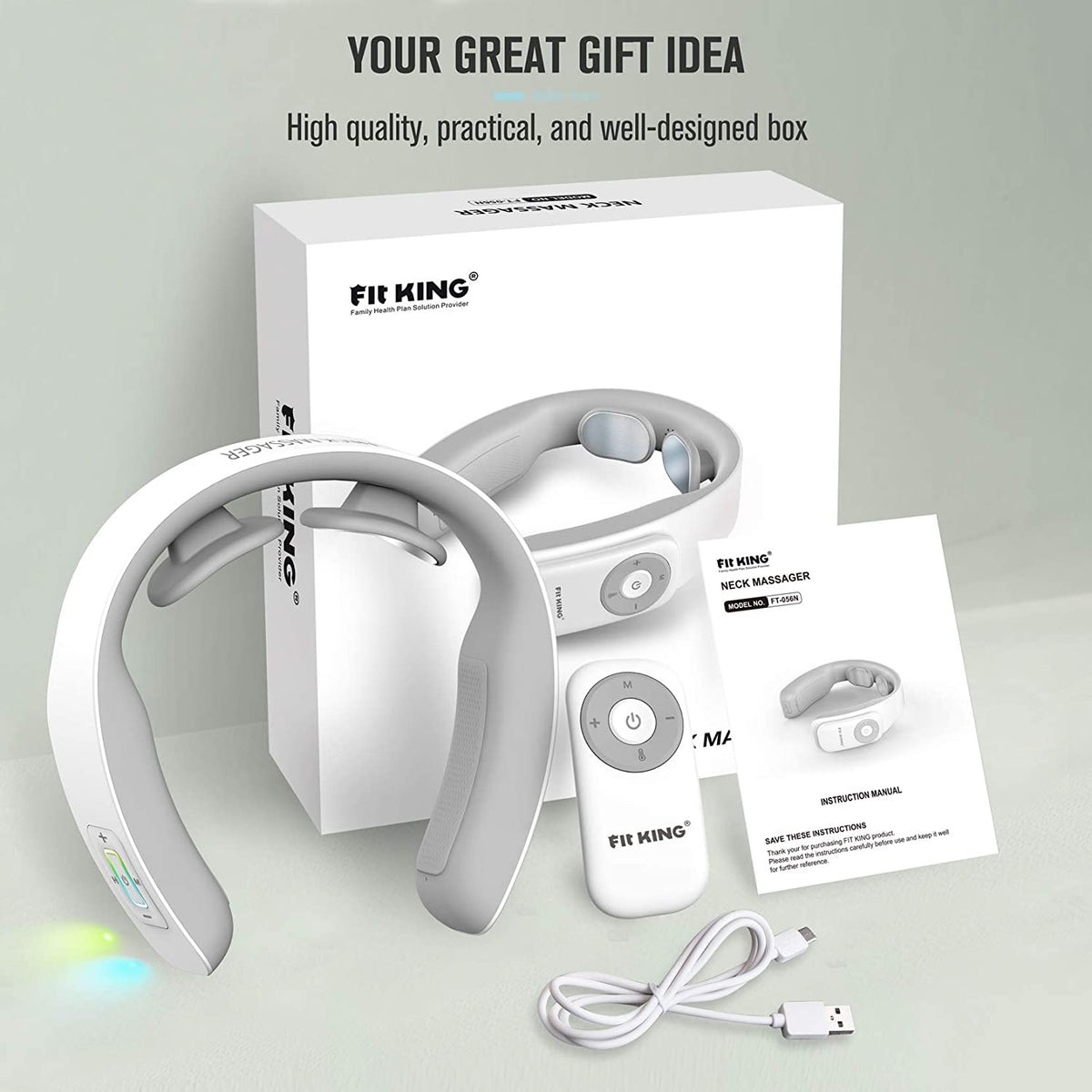 Relax Anywhere With Fit King's Portable Neck Massager